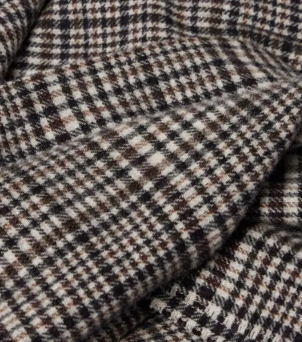 Brunello Cucinelli Checked Cashmere Scarf