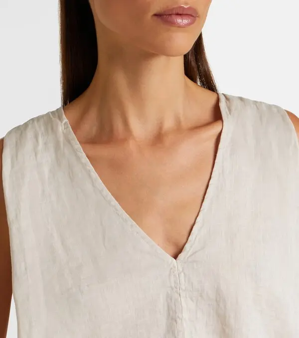 Velvet By Graham & Spencer Renna Linen Top