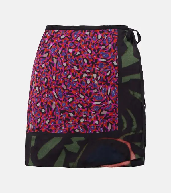 Dries Van Noten Printed Wrap Skirt - Multicoloured