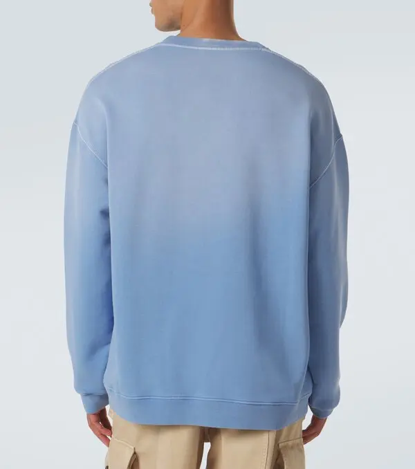 Loewe Anagram Cotton Jersey Sweatshirt - Blue