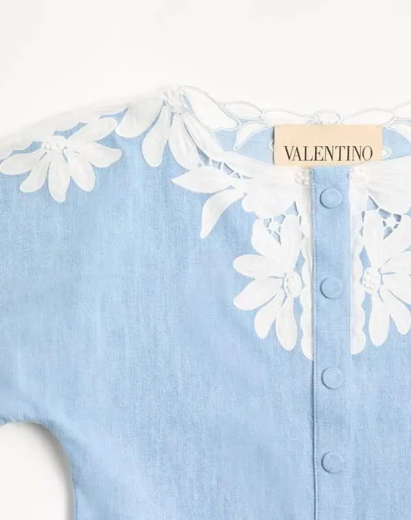 Valentino Garavani Light Blue Embroidered Shirt