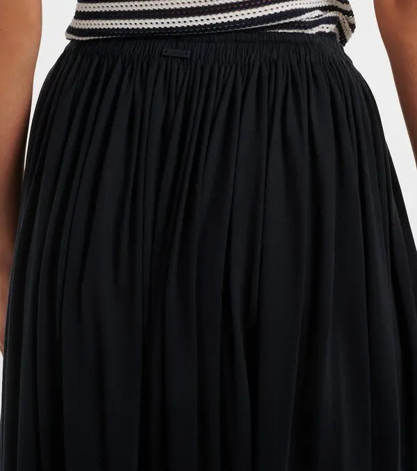 Max Mara Jersey Maxi Skirt - Blue