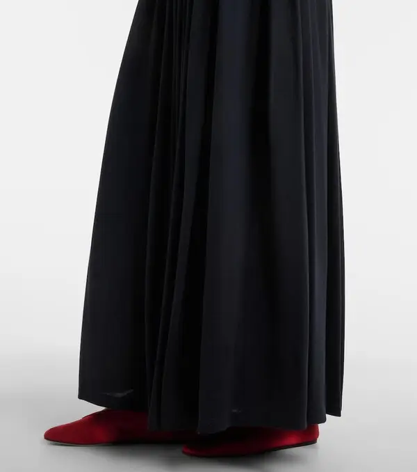 Max Mara Jersey Maxi Skirt - Blue
