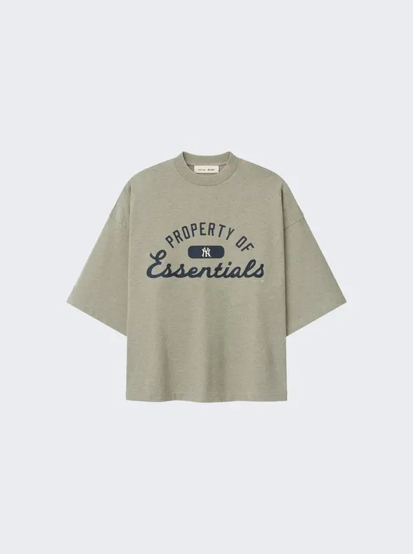 Fear Of God Yankees Merch Tee Seal Heather - Grey
