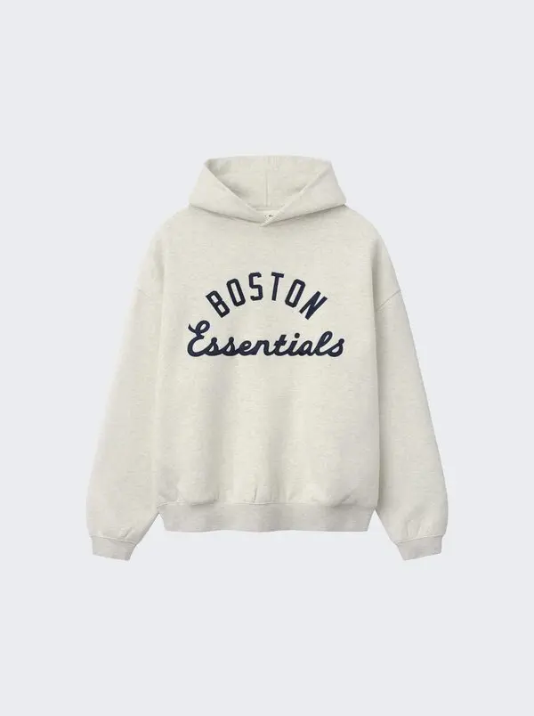 Fear Of God Red Sox Sport Hoodie Oatmeal Heather With Light Heather Rib - Beige