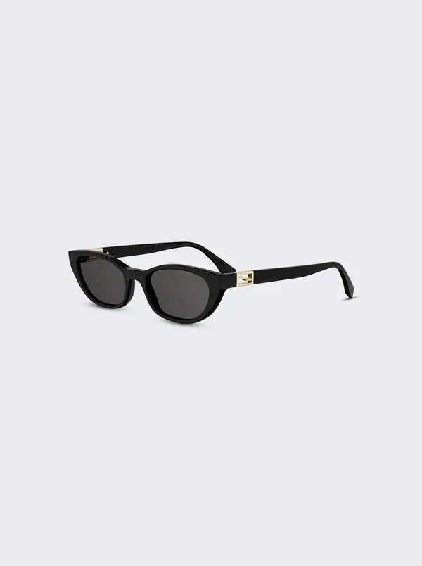 Fendi Shiny Acetate Cat-eye Sunglasses With Gold Ff Motif
