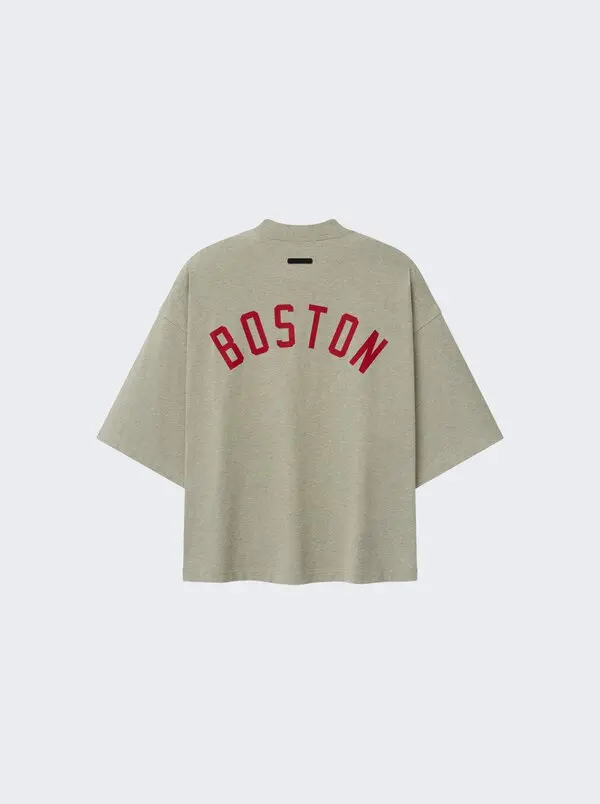Fear Of God Red Sox Merch Tee Seal Heather