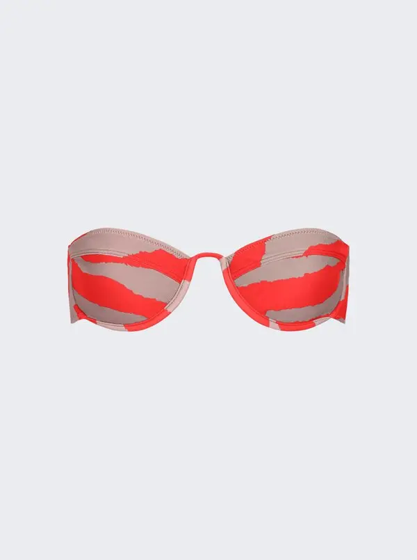 TROPIC OF C Mariel Zebra Bikini Top - Multi