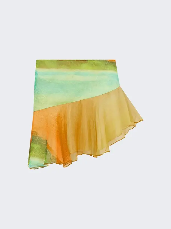 DONDE ESTEBAN Formentera Silk Skirt - Multicolor
