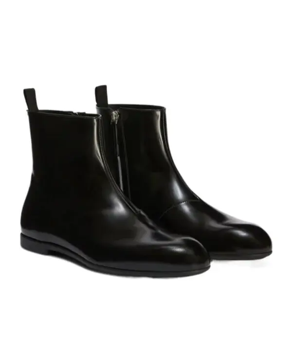 JIL SANDER Leather Ankle Boots