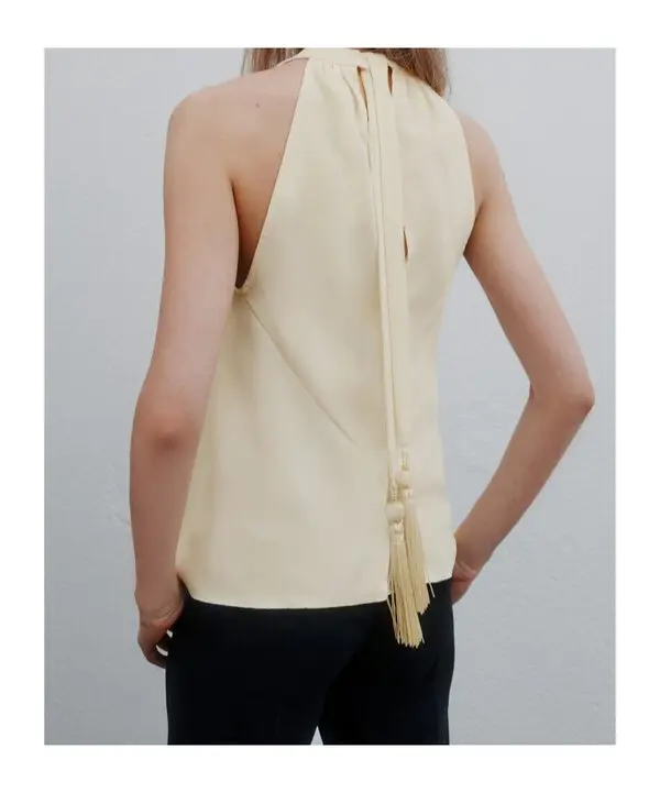 Marella Asymmetric Envers Satin Top