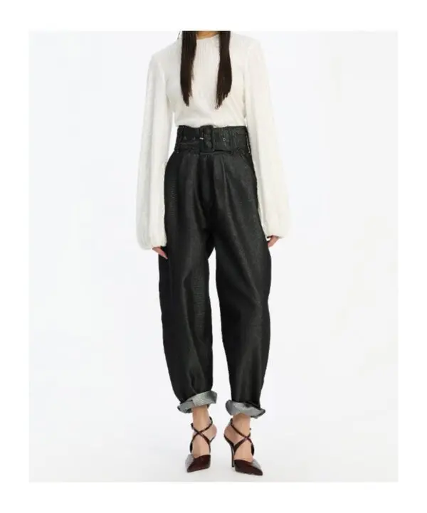 ROTATE BY BIRGER CHRISTENSEN Sequin-embellished Crewneck Top