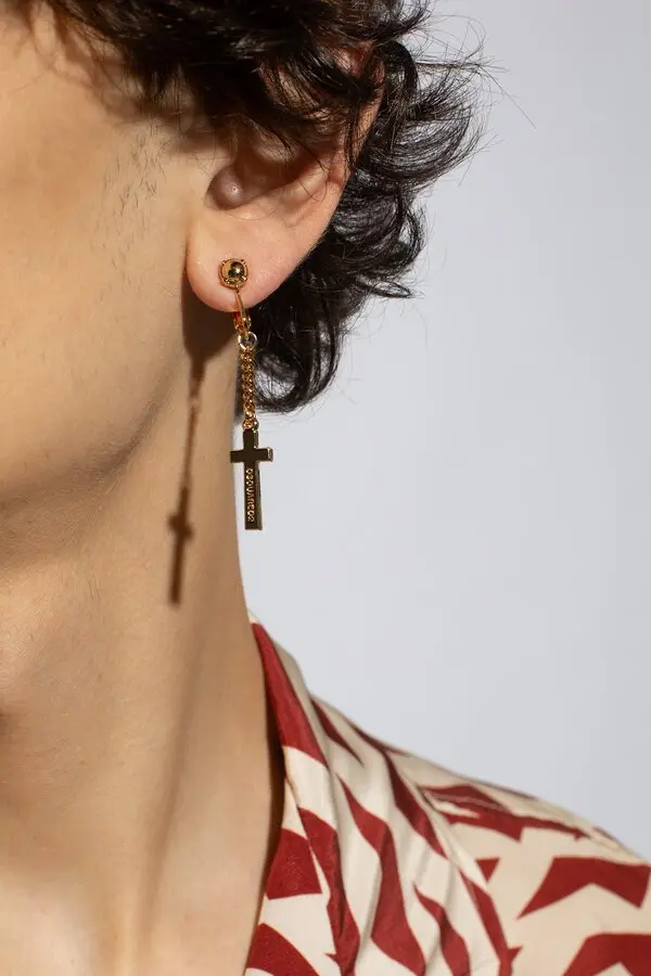 Dsquared2 Cross Pendant Clip-on Single Earring