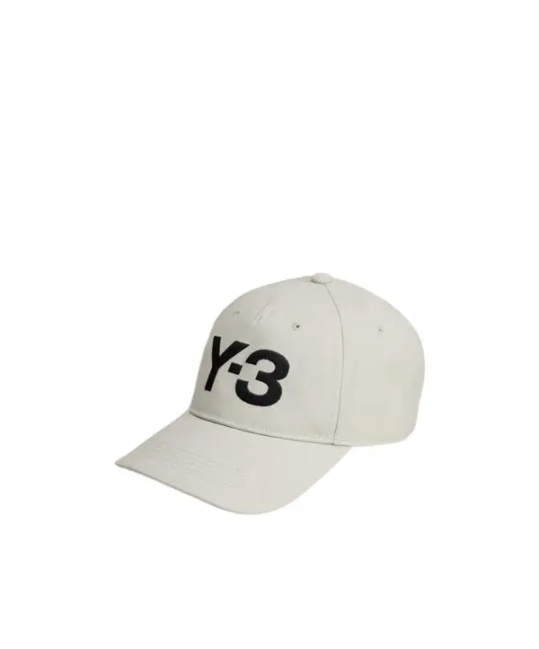 Y3 Logo Curved-brim Hat - Talc