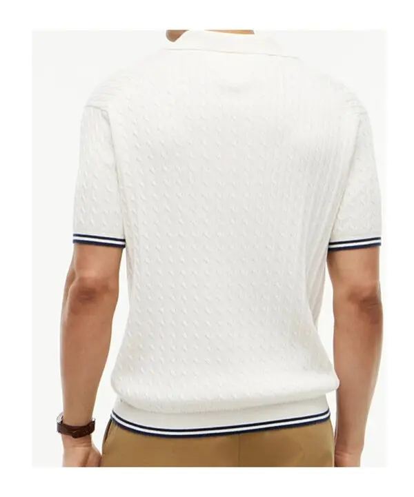 Tommy Hilfiger Cable-knit Polo Sweater