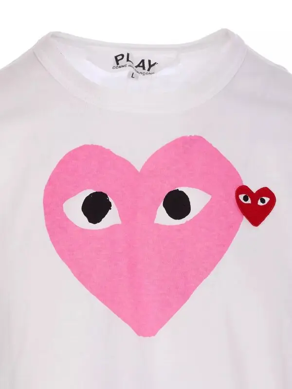 Play Comme Des Garcon Crew Neck Short-sleeved T-shirt