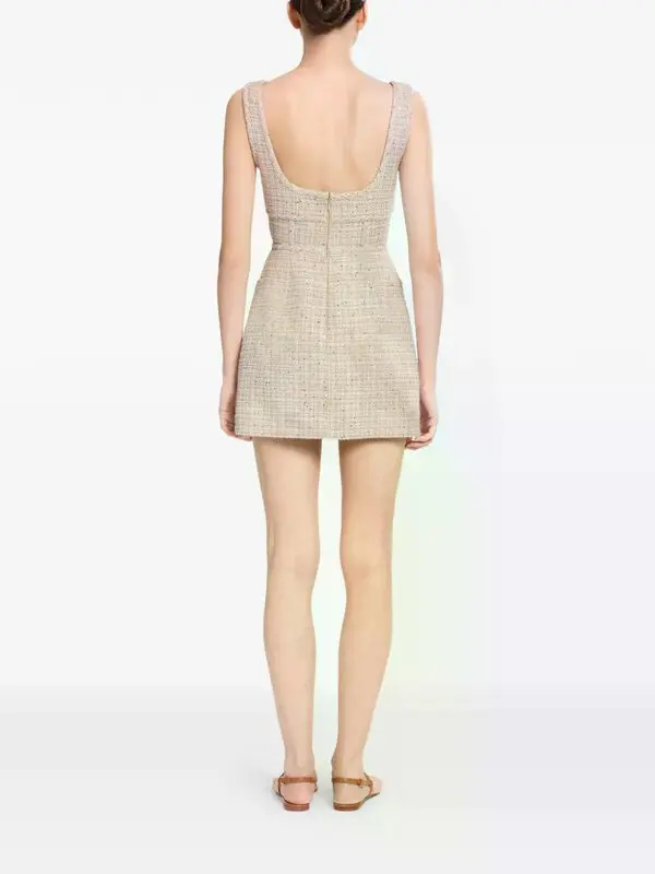Elie Saab Sequin-embellished Tweed Dress