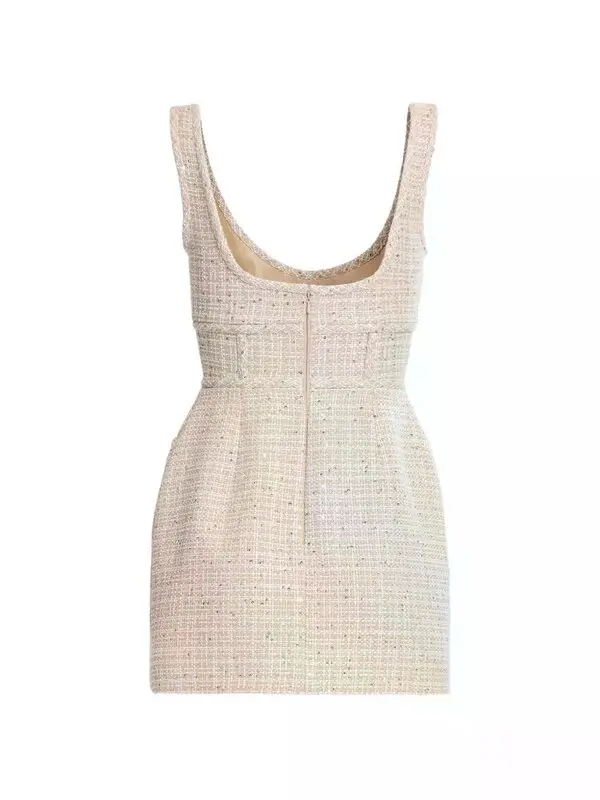 Elie Saab Sequin-embellished Tweed Dress