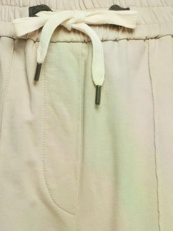 Brunello Cucinelli Drawstring Straight-leg Trousers