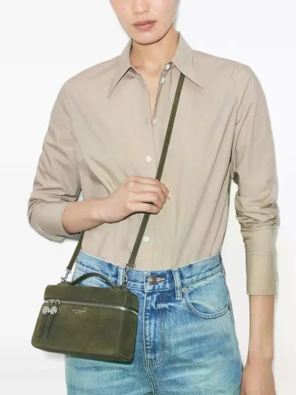 Tory Burch Romy Suede Slim Top-handle Bag