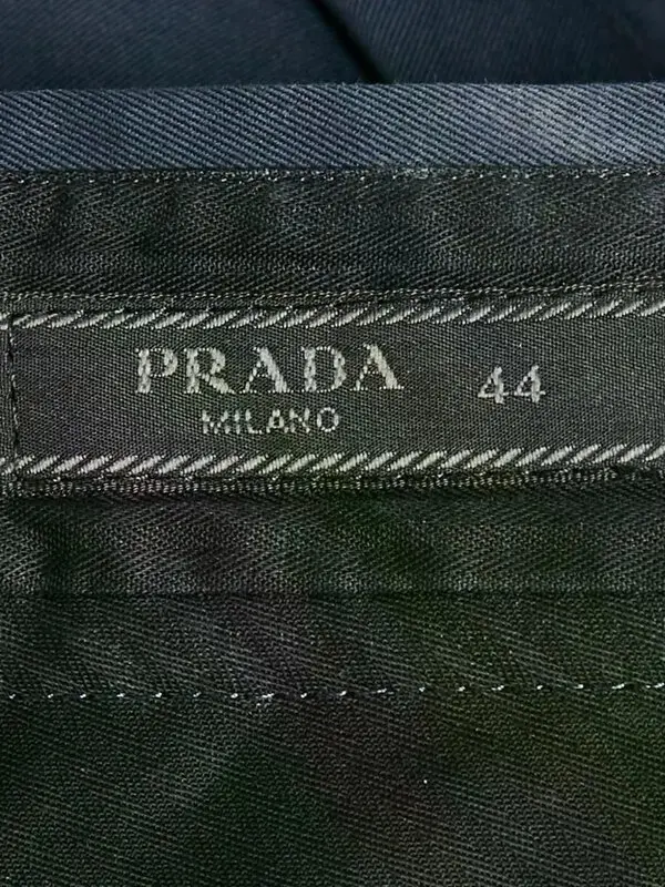 Prada Gabardine-weave Cotton Chino Trousers