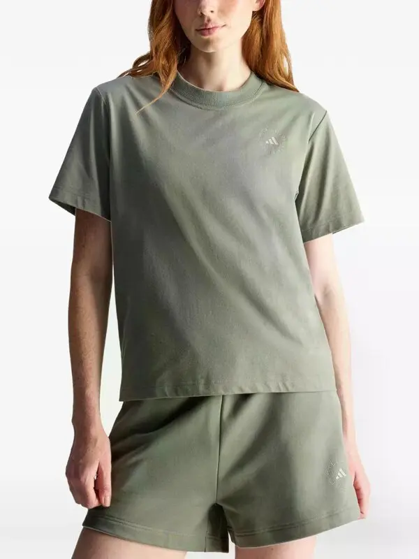 Adidas By Stella McCartney Logo Print T-shirt - Green