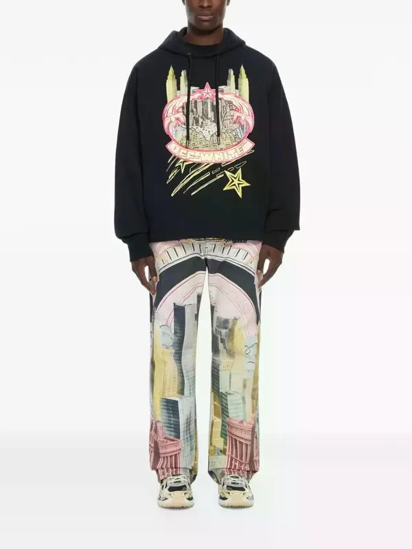 Off-White Big Frame World Hoodie - Black