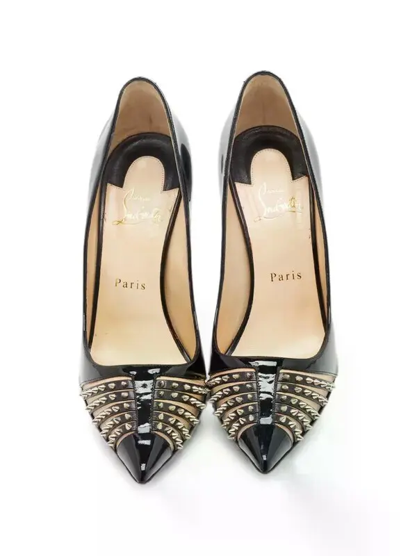 CHRISTIAN LOUBOUTIN Patent Leather Studded Pumps