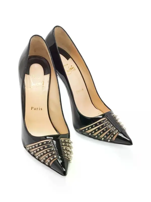 CHRISTIAN LOUBOUTIN Patent Leather Studded Pumps