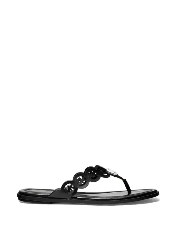 Michael Kors Janie Logo-plaque Flat Sandals