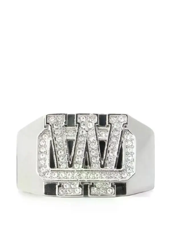Off-White Bling Strass Arrow Signet Ring