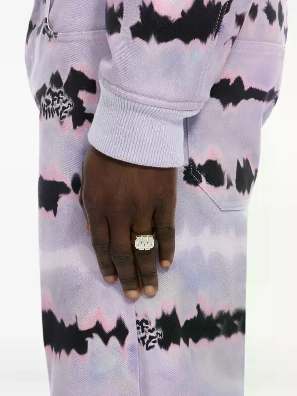 Off-White Bling Strass Arrow Signet Ring - Silver