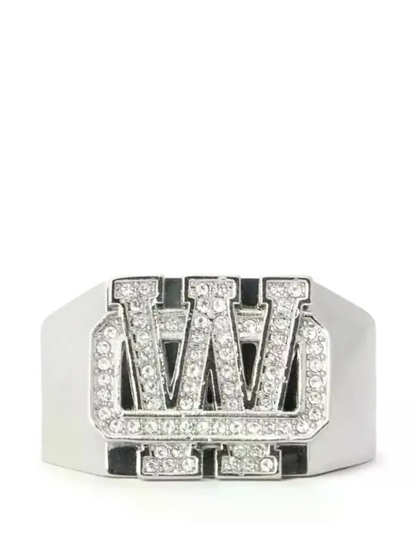 Off-White Bling Strass Arrow Signet Ring