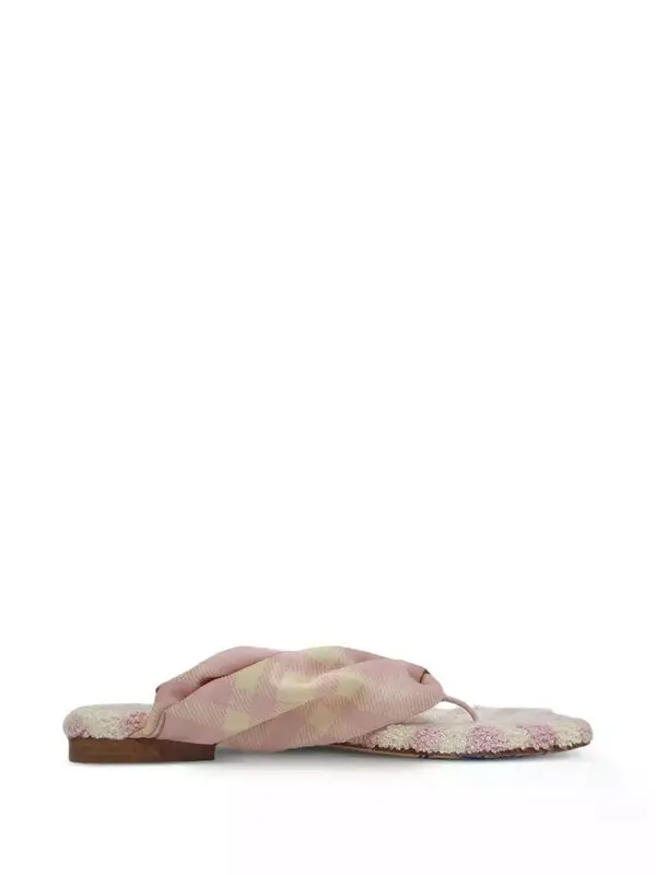 Burberry Check Print Open-toe Sandals