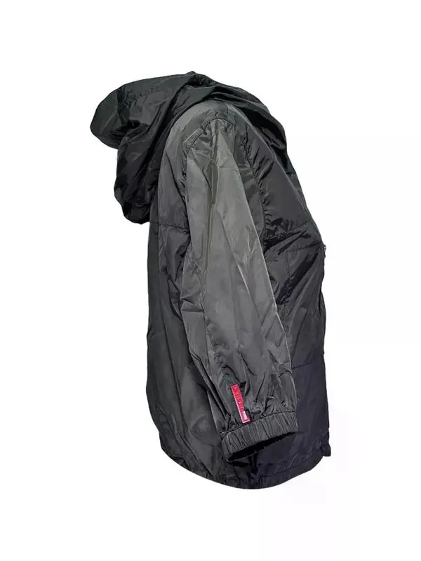 Prada Cropped Hooded Jacket