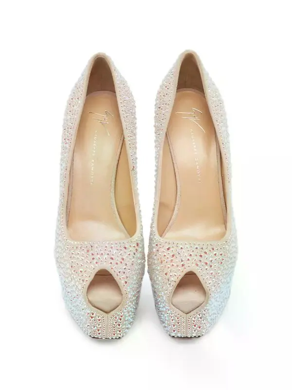 GIUSEPPE ZANOTTI Crystal Embellished Platform Pumps