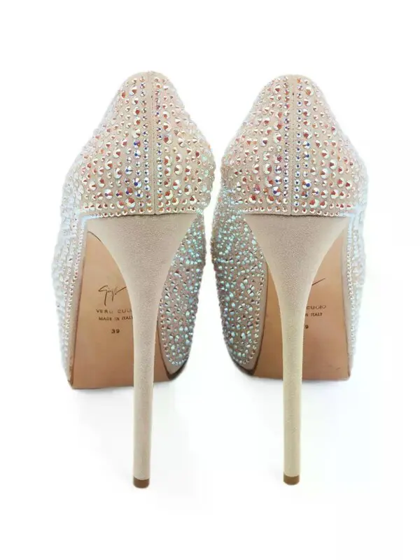 GIUSEPPE ZANOTTI Crystal Embellished Platform Pumps