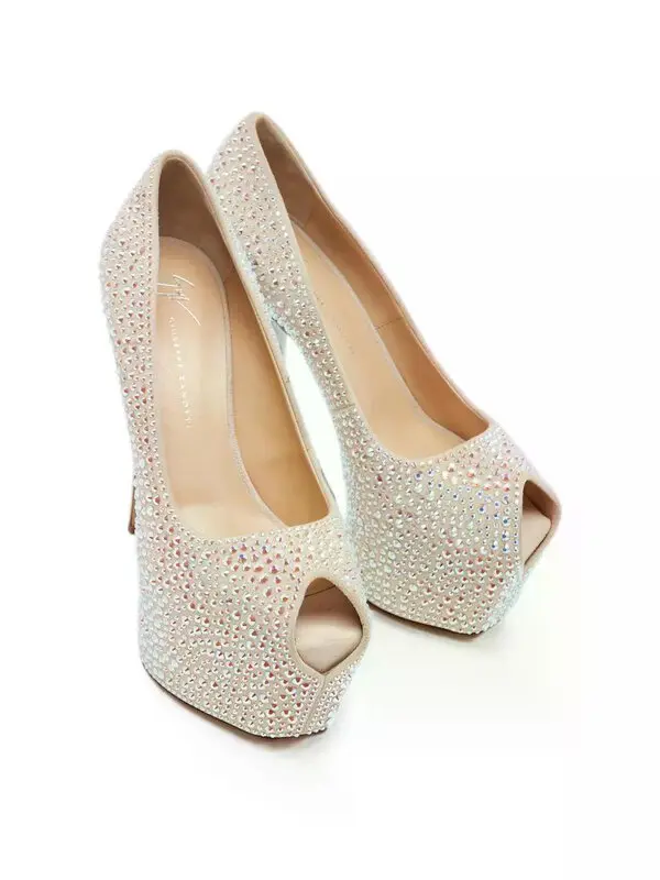 GIUSEPPE ZANOTTI Crystal Embellished Platform Pumps