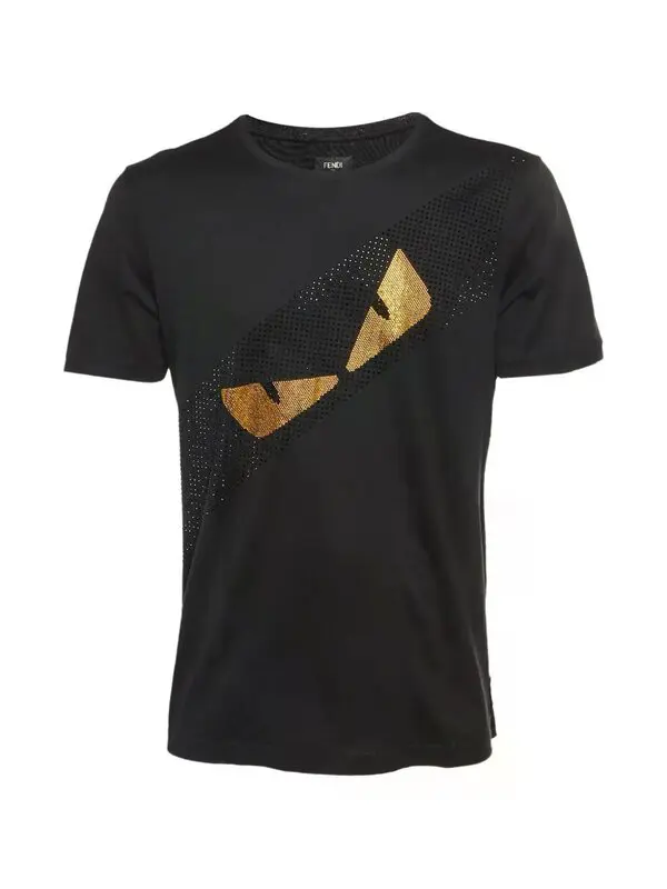 Fendi Bag Bugs Monster-eye T-shirt - Black