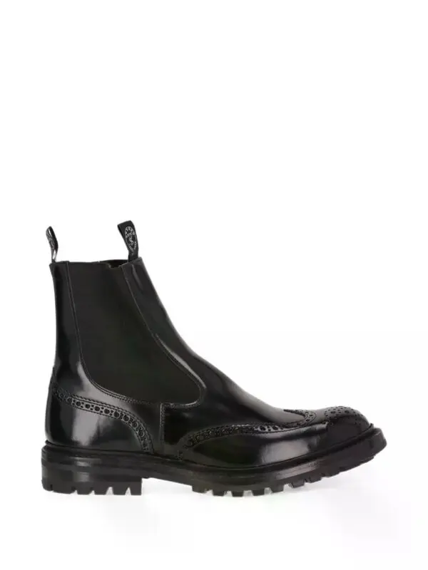 Todd Snyder Brogue Detail Leather Chelsea Boots