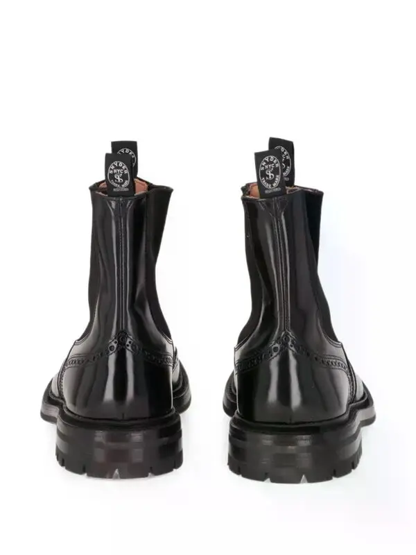 Todd Snyder Brogue Detail Leather Chelsea Boots