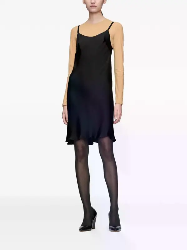 MAISON MARGIELA Satin Bias-cut Slip Mini Dress