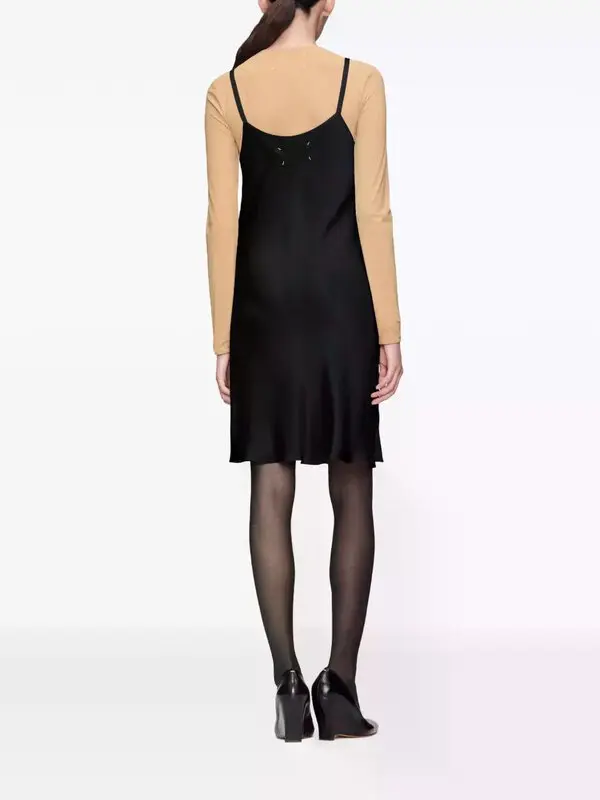 MAISON MARGIELA Satin Bias-cut Slip Mini Dress