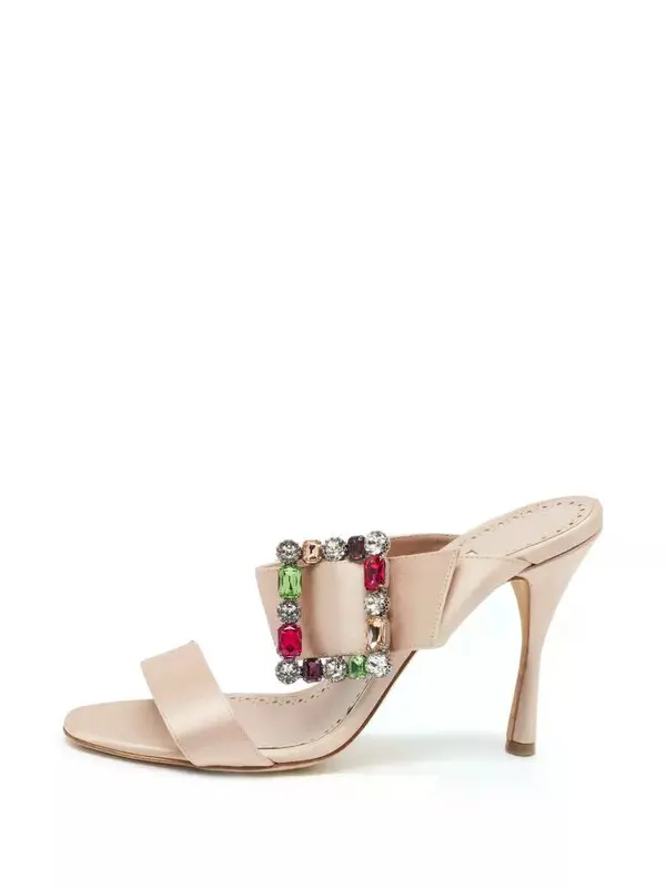 Manolo Blahnik Verda Crystal-embellished Stiletto Sandals