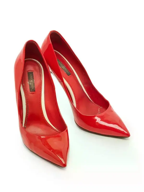 LOUIS VUITTON Eyeline Pointed-toe Stiletto Pumps - Red