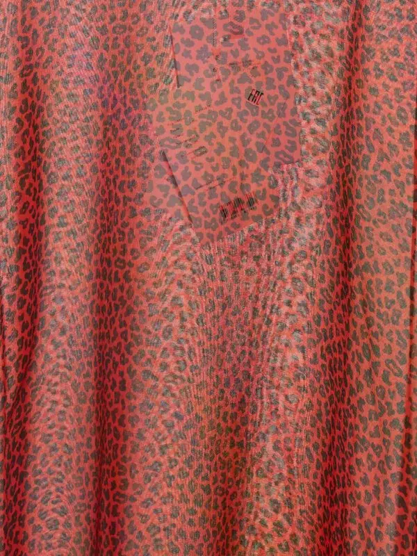 Dior Leopard-print Silk Midi Skirt