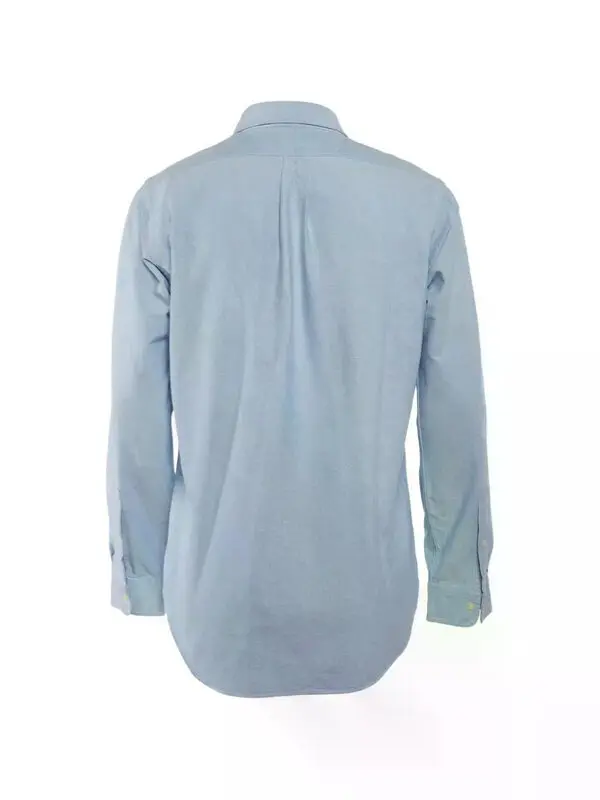 Ralph Lauren Classic Logo-embroidered Button-down Cotton Shirt - Blue