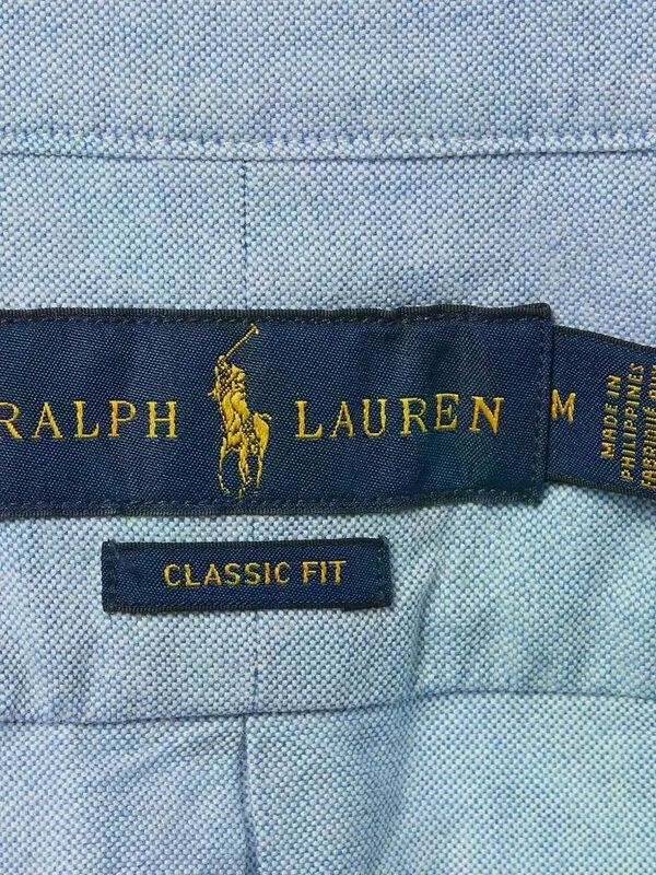 Ralph Lauren Classic Logo-embroidered Button-down Cotton Shirt - Blue