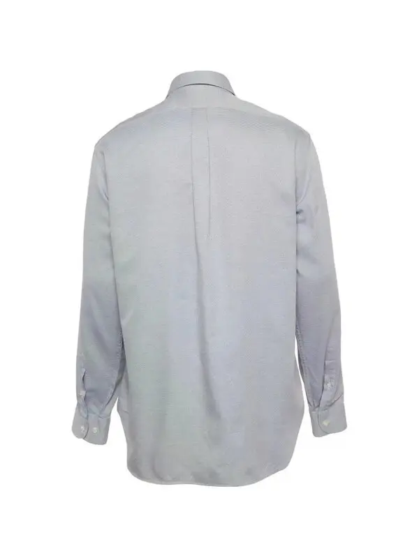 ARMANI Long-sleeve Button-down Cotton Shirt