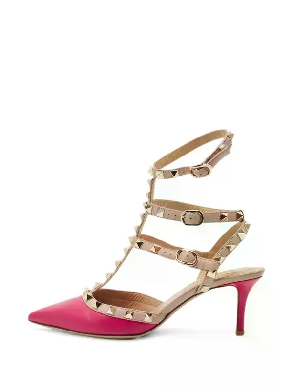Valentino Garavani Rockstud Caged Pumps - Neutrals